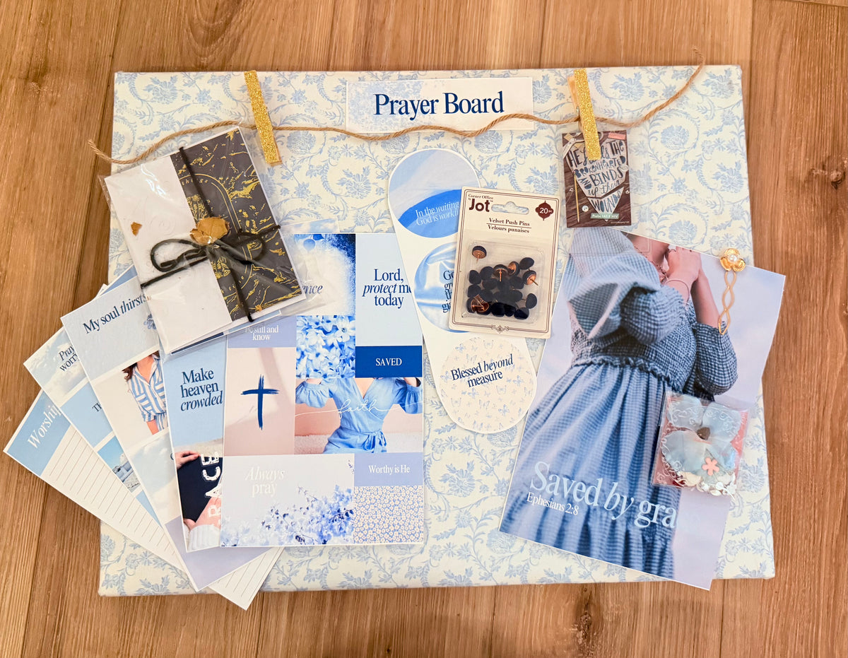 Prayer/Vision Bulletin Board Kit with envelopes – My Faith Journey Box
