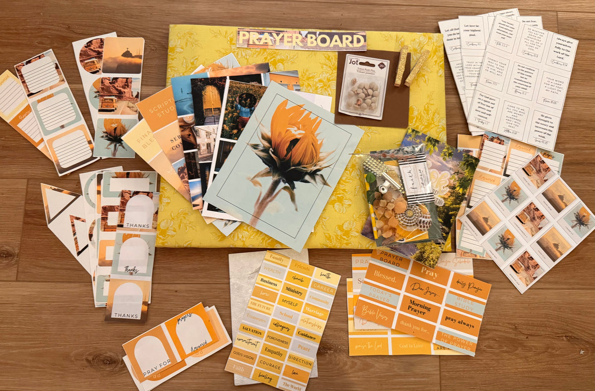 Prayer/Vision Bulletin Board Kit with envelopes – My Faith Journey Box